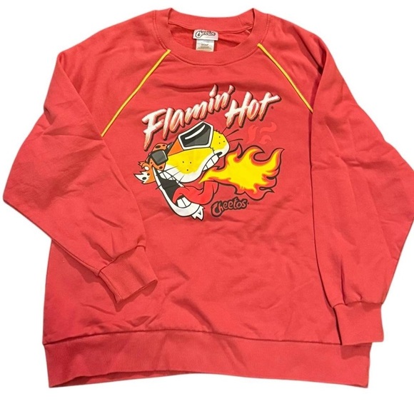 Cheetos | Tops | Cheetos Flamin Hot Red Sweatshirt | Poshmark